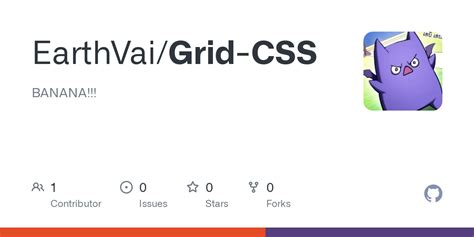 GitHub EarthVai Grid CSS BANANA