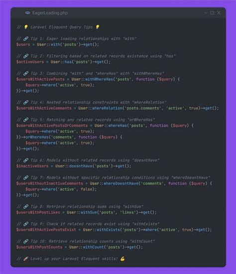 Umar Daraz On Linkedin 🚀 Calling All Laravel Developers 🎉 Elevate Your Laravel Eloquent Game