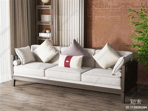 新中式三人位沙发su模型下载【id 1139295394】 知末su模型网