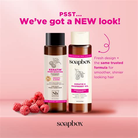 Keratin And Raspberry Seed Oil Smoothing Shampoo Conditioner Set — Soapbox