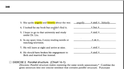 Parallel Structure Quiz With Answers