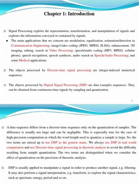dsp chapter1 pdf digital signal processing signal electrical engineering