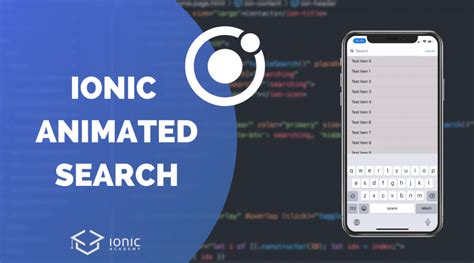 Animated Search Input Ionic Ionic Academy Learn Ionicionic Academy