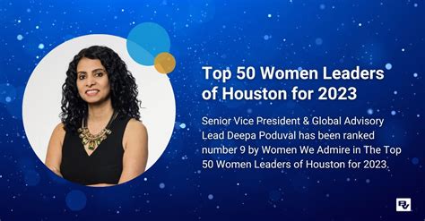 Susan Rivera On Linkedin Deepa Poduval Has Been Recognized By Women We Admire As One Of The Top
