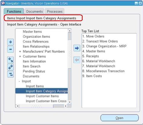 Item Category Assignment Open Interface In R12 Oracle Apps Knowledge