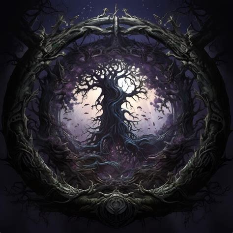 Premium Photo Dark World Tree And Discover A Captivating Masterpiece Venture Book Cover Wall