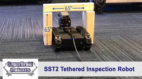 Upgraded Tethered Inspection Robot Sst2 V2 By Superdroid Robots