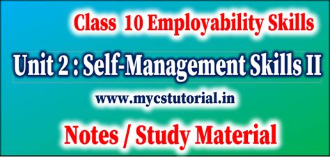 Class Employability Skills MCQ Question Answer Question Bank And Notes MyCSTutorial The