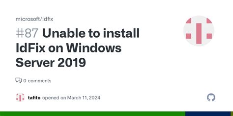 Unable To Install Idfix On Windows Server 2019 · Issue 87 · Microsoft Idfix · Github
