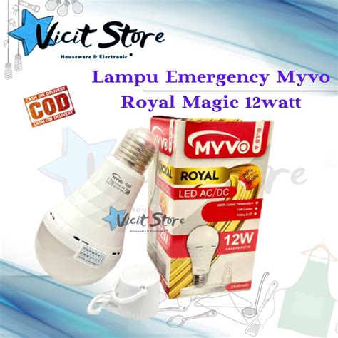 Jual Lampu Led Emergency Myvo Royal Magic 12watt Fitting Lampu Darurat Shopee Indonesia