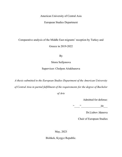 Pdf Comparative Analysis Of The Middle East Migrants Reception By Turkey And