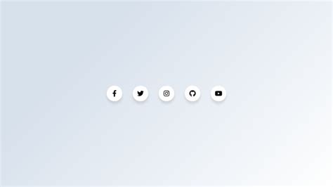 Social Media Buttons With Tooltip On Hover