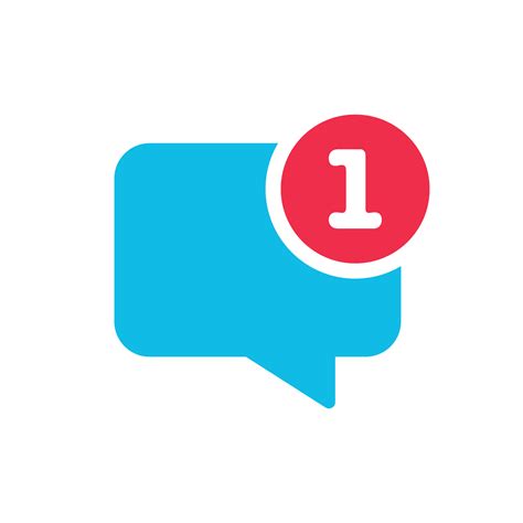 New Message Icon In Flat Style Incoming Inbox Email Vector