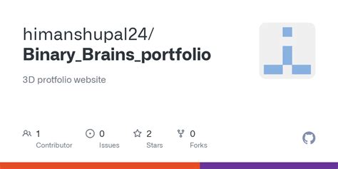 Github Himanshupal24binarybrainsportfolio 3d Protfolio Website