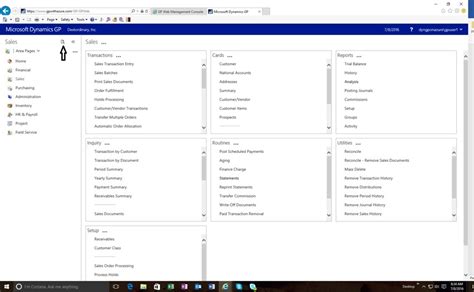 Working With The Dynamics Gp Web Client Dynamics Gp Microsoft Learn