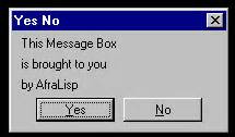 The AutoLISP Message Box AfraLISP