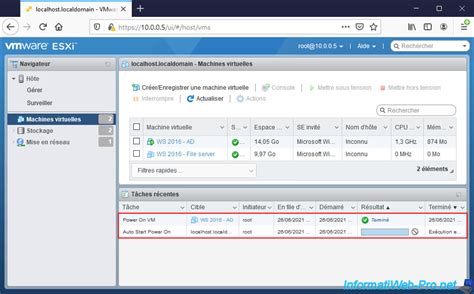 Put The VMware ESXi Server In Maintenance And Manage The Automatic Shutdown And Startup Of