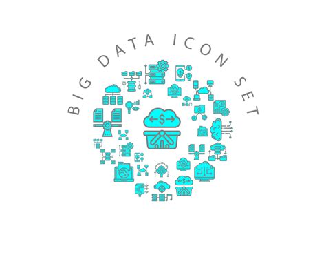 big data icon set design on white background 10743055 vector art at vecteezy