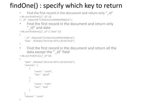 Mongo Db Readingdocumentusecases Ppt