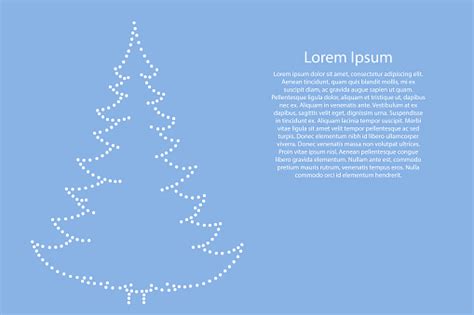 크리스마스 나무와 행복 한 새 해 장식 아이콘 설정된에 밝은 파란색 배경 배너 포스터 인사말 카드에 대 한 경계를 따라 하얀 점 들에서 회로도 추상화합니다 벡터