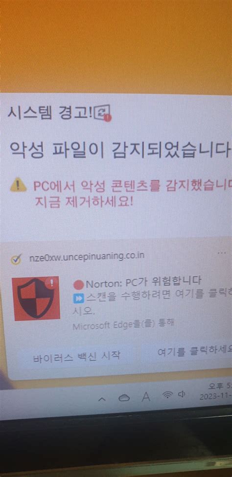 재발 급해요 컴퓨터 바이러스 해결법 내공 100 지식in