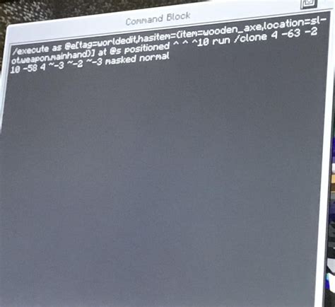 Im Doing A World Edit Command I Saw On Yt For The Actual Version What Is Wrong I Have The Tag