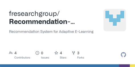 Github Fresearchgrouprecommendation System For Adaptive E Learning
