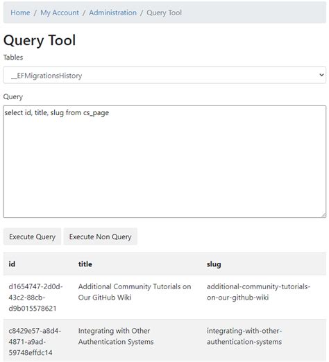 sql query tool for administrators with csv and api capabilities