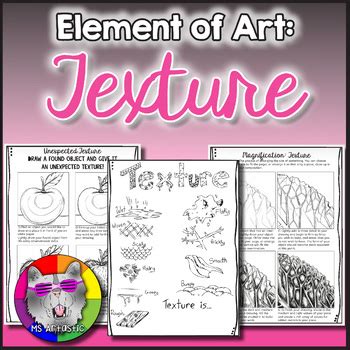 Elements Of Art Texture Art Lessons Projects And Activities TPT