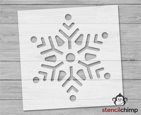 Snowflake Stencil Christmas Stencil Winter Decor Stencil Let It Snow Stencil Winter
