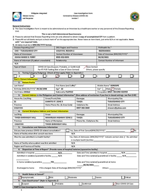 Cif Forms Word Pdf Respiratory Diseases Causes Of Death