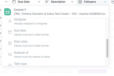 Csv Import For Project Tasks Closed Asana Forum
