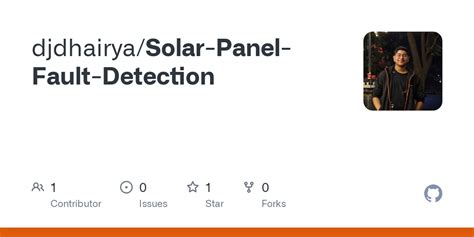Github Djdhairya Solar Panel Fault Detection