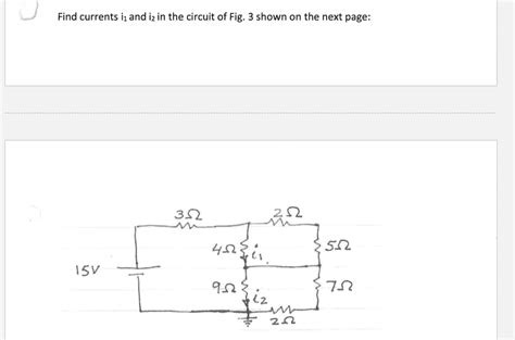 Solved Find Currents I And I In The Circuit Of Fig Chegg Com