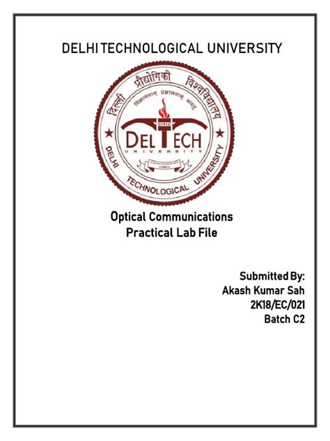 Oc Labfile 2k18ec021 Pdf Wavelength Division Multiplexing Computer Engineering