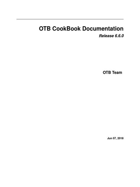 Orfeo Toolbox Cook Book Pdf Scripting Language Directory Computing