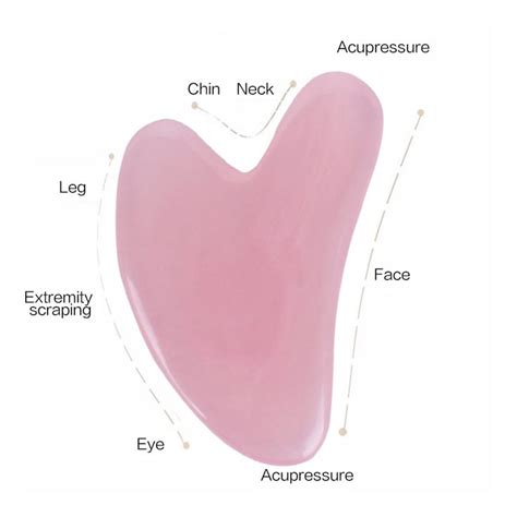 Heart Shaped Gua Sha Board Facial Massage Tool Scraping Board Facial