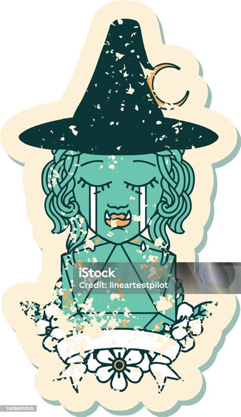 울부 짖는 반 오크 마녀 캐릭터와 자연스러운 원 롤 일러스트 굴리기에 대한 스톡 벡터 아트 및 기타 이미지 굴리기 도깨비 마녀 Istock