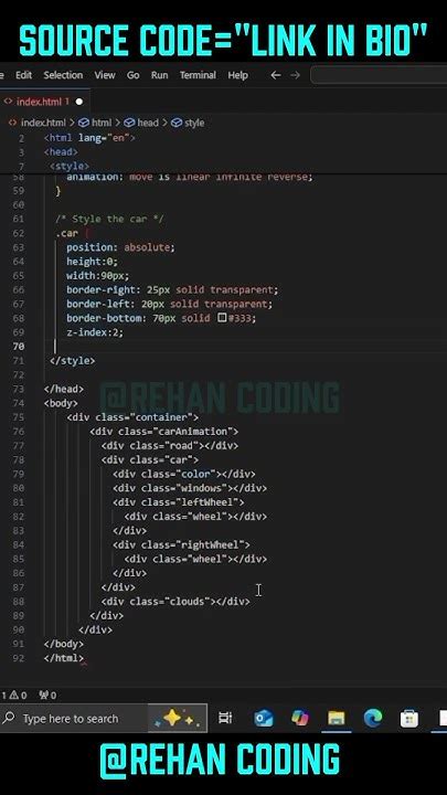 Car 🚗css Andanimation Codinglife Usa Python Html Css Javascript Shorts Htmlcssjs