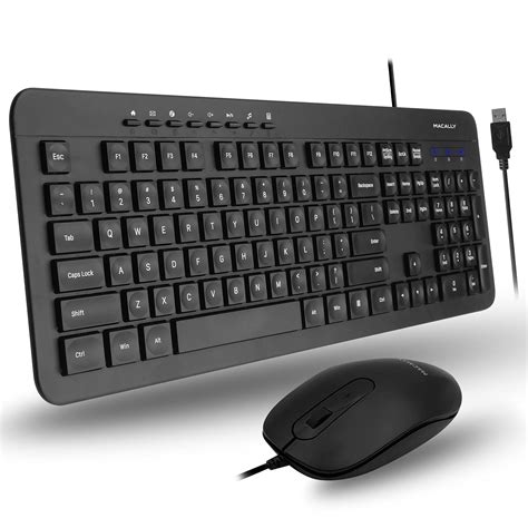 Buy Macally USB Wired Keyboard And Mouse Combo Plug And Play USB