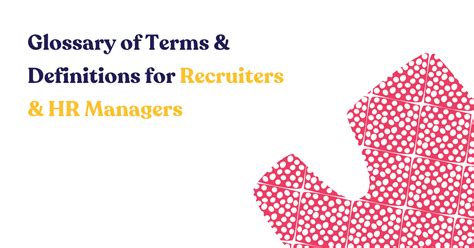 Glossary For Human Resource Professionals Talentlyft