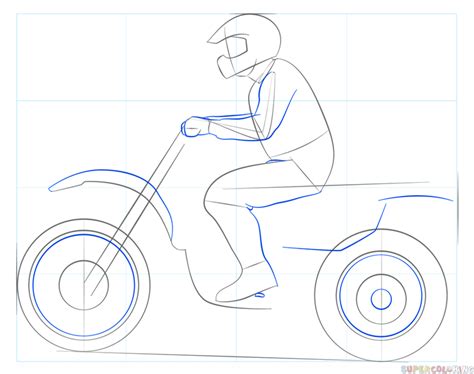How To Draw A Dirty Bike Step By Step Drawing Tutorials
