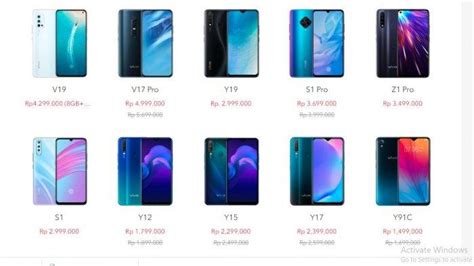 Daftar Harga Hp Vivo Dan Spesifikasi Lengkap Terbaru Mei Vivo V Vivo V Pro Vivo Z