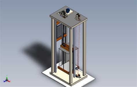 电梯solidworks 2016模型图纸下载 懒石网