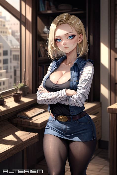 Request Android 18 By Alterism On Deviantart