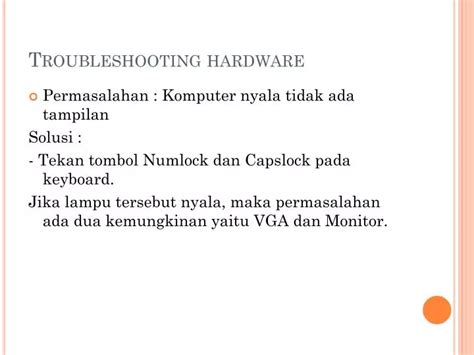 PPT Troubleshooting Hardware PowerPoint Presentation Free Download ID 2650131