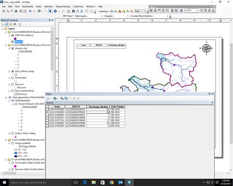 Arcgis Desktop Placing A Table In Layout View In Arcmap 105