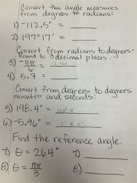 Solved Convert The Angle Measure From Degrees To Radians Chegg Com