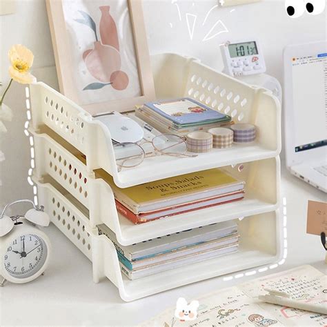 🌈พร้อมส่ง💦 ชั้นวางถาดวางใช้สำหรับใส่เอกสาร A4 Shopee Thailand