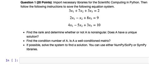 Question 1 20 Points Import Necessary Libraries